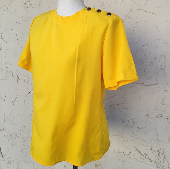 Vintage | Tops | Vintage Lemon Yellow Top | Poshmark